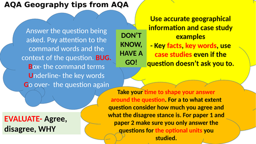 Paper 2 Human 1-9 AQA Geography revision booster | Teaching Resources