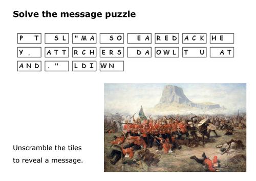 The Anglo-Zulu War - Solve the message puzzle from King Cetshwayo ...
