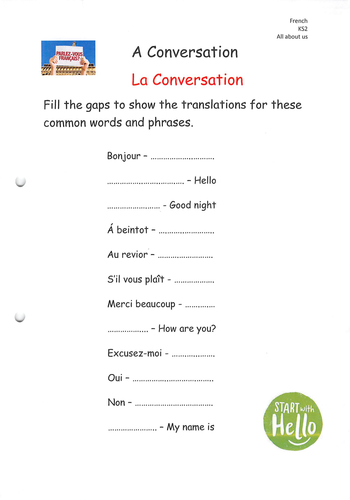 French greetings | Teaching Resources