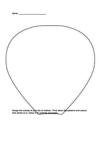 New Class Hot Air Balloon - All About Me | Teaching Resources