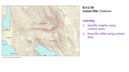 Shape and height of land on maps | Teaching Resources
