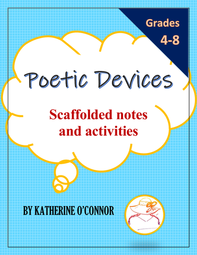Poetic Devices - scaffolded notes | Teaching Resources