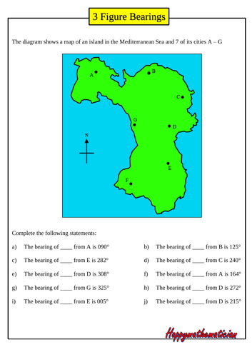 An Introduction to 3 Figure Bearings | Teaching Resources