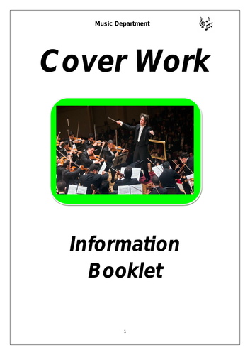 KS3 Music Cover Booklet | Teaching Resources
