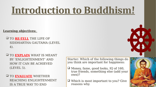 Introduction to Buddhism - The life of Siddhartha Gautama | Teaching ...