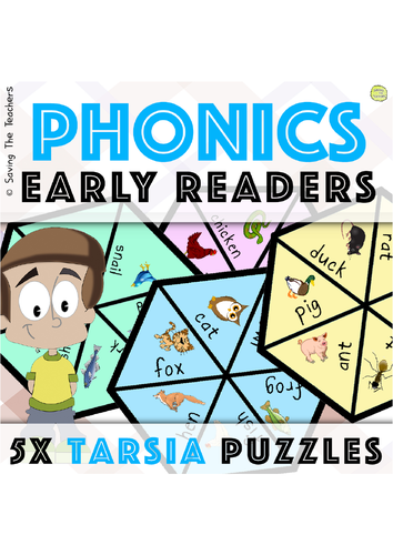 Tarsia Puzzle Activity: Animal Phonics - Early Readers | Teaching Resources