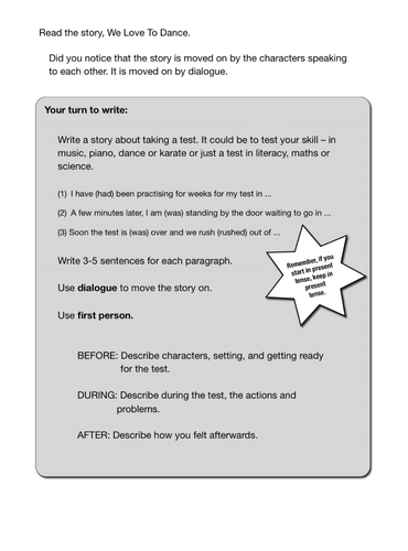 Write A Story About Taking A Test Or Exam (7-11 years) | Teaching Resources