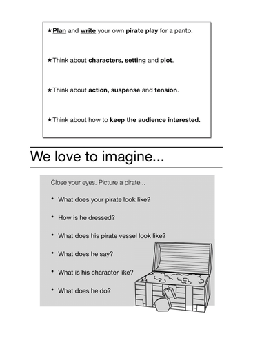 Lots Of Writing Tasks With A Pirate Theme 'The Skull And Cross Bone' (7 ...