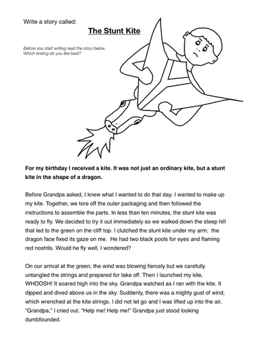Plan And Write A Story Called 'The Stunt Kite' (7-11 years) | Teaching ...