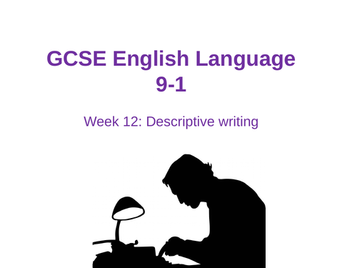 GCSE English Language 9-1 Descriptive Writing (Updated) | Teaching ...