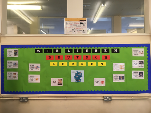 German classroom display key verb phrases | Teaching Resources