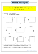 Area Of Irregular Shapes and Rectangles | Teaching Resources