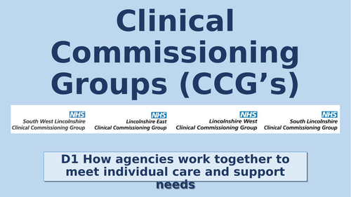 BTEC Level 3 Health and Social Care Unit 5 Meeting Individual Care and ...