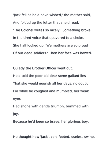 KS3 Poetry Analysis Whole Lesson The Hero by Sassoon - War | Teaching ...