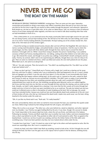 Never Let Me Go - Ishiguro's Use of Language! | Teaching Resources