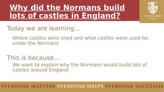 Why did the Normans build castles - KS3 suitable for AQA 8145 ...
