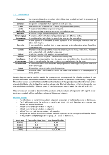 AQA A level Biology - Genetics, populations, evolution & ecosystems ...