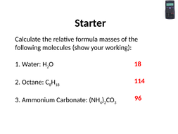 Lesson 3 - State Symbols and Balancing Equations | Teaching Resources
