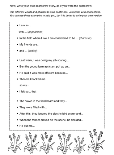 Imagine You Are A Scarecrow And Write Your Story (7-13 years ...