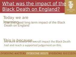 What impact did the Black Death have on England? - KS3 but suitable for ...