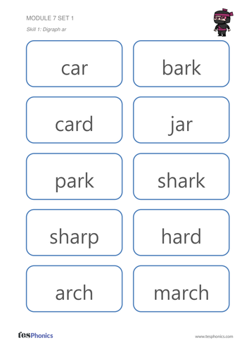 Vowel Digraph (ar) Activity Sheet - Phase 3 | Teaching Resources Vowel Digraph (ar) Activity Sheet - Phase 3 | Teaching Resources