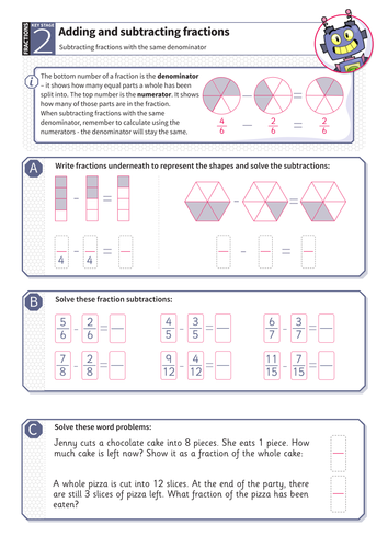 subtracting-fractions-worksheet-ks2-number-teaching-resources