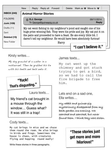 Write A Funny Animal Story (7-13 years) | Teaching Resources