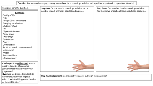 Edexcel B GCSE Geography Topic 2 Development Dynamics SOL | Teaching ...