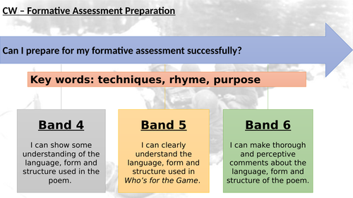 Who's for the Game? - Assessment and Follow-up | Teaching Resources