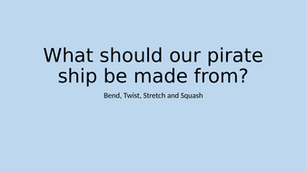 Materials: Bend, Twist, Stretch and Squash | Teaching Resources