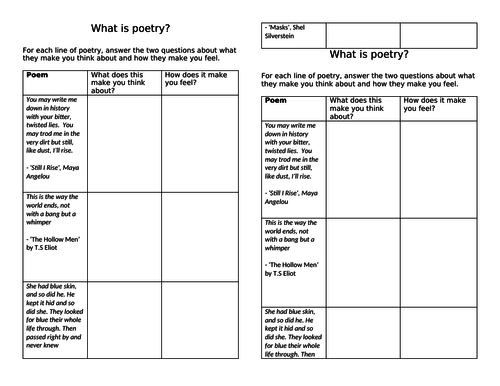 Poetry vs prose - introduction to poetry | Teaching Resources