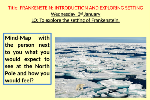 Frankenstein novel - Full Powerpoint of lessons | Teaching Resources