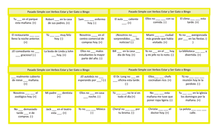 Past Simple with Verb Estar and Ser Spanish Tic-Tac-Toe or Bingo Game ...