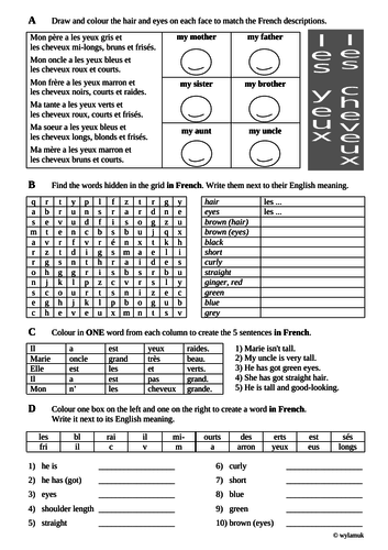 Studio 1, Module 1, Unité 4; Et les autres? Describing other people ...