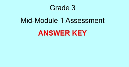 Grade 3, Math Module 1 REVIEW & ASSESSMENT w/Ans keys (printables ...
