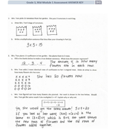 Grade 3, Math Module 1 REVIEW & ASSESSMENT w/Ans keys (printables ...