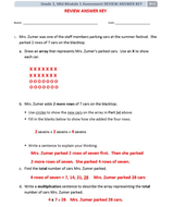 Grade 3, Math Module 1 REVIEW & ASSESSMENT w/Ans keys (printables ...