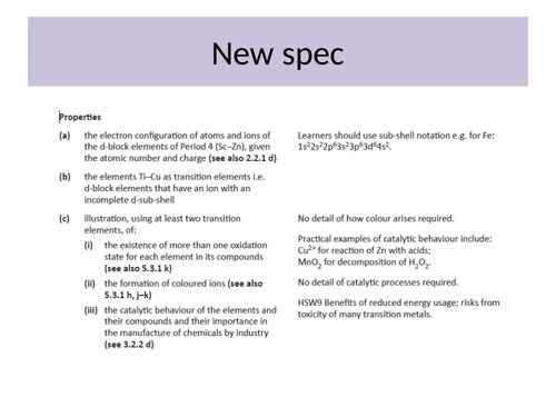 d-Block elements and Transition Elements -electronic configuration and ...