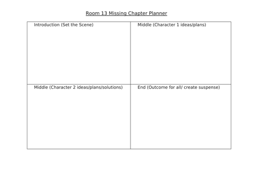 Room 13 English Medium Term Planning KS2 (inc. 7 weeks worth of ...
