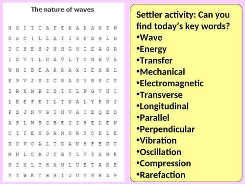GCSE PHYSICS Wave Properties (lessons 1 to 3) | Teaching Resources
