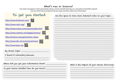Stand-alone lesson on Scientific Discoveries | Teaching Resources