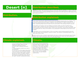 Ecosystems Knowledge Organiser - The Desert Ecosystem - GCSE Geography ...