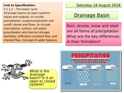 Drainage Basin - AQA A Level | Teaching Resources