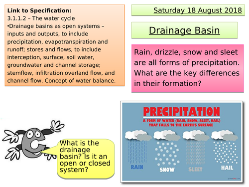 Drainage Basin - AQA A Level | Teaching Resources