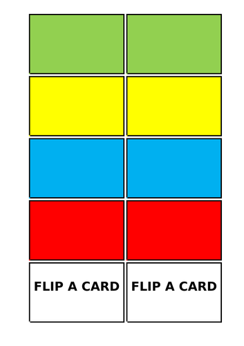 Rewards System - Flip a Card | Teaching Resources