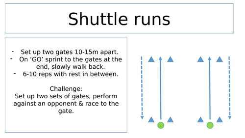 Speed and agility exercise cards | Teaching Resources