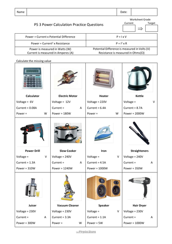 KS4 GCSE Physics AQA P5 Electricity in the Home Topic - 6 PPTs, 17 WS ...