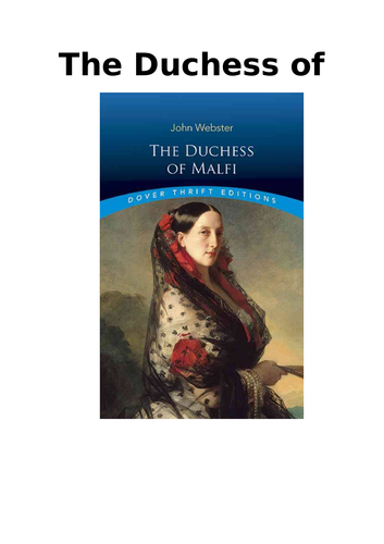 The Duchess of Malfi - Introduction Booklet | Teaching Resources