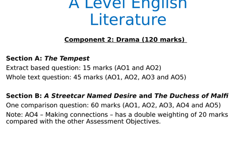 The Duchess of Malfi - INTRODUCTORY A LEVEL LITERATURE SCHEME OF WORK ...