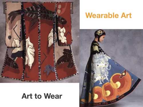 TEXTILE Art Fiber Art Presentation + Test = 219 Slides | Teaching Resources